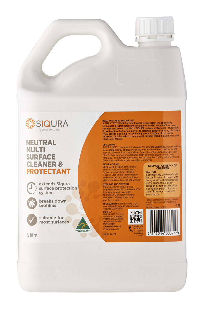 Multi Surface Cleaner & Protectant - 5 Litre